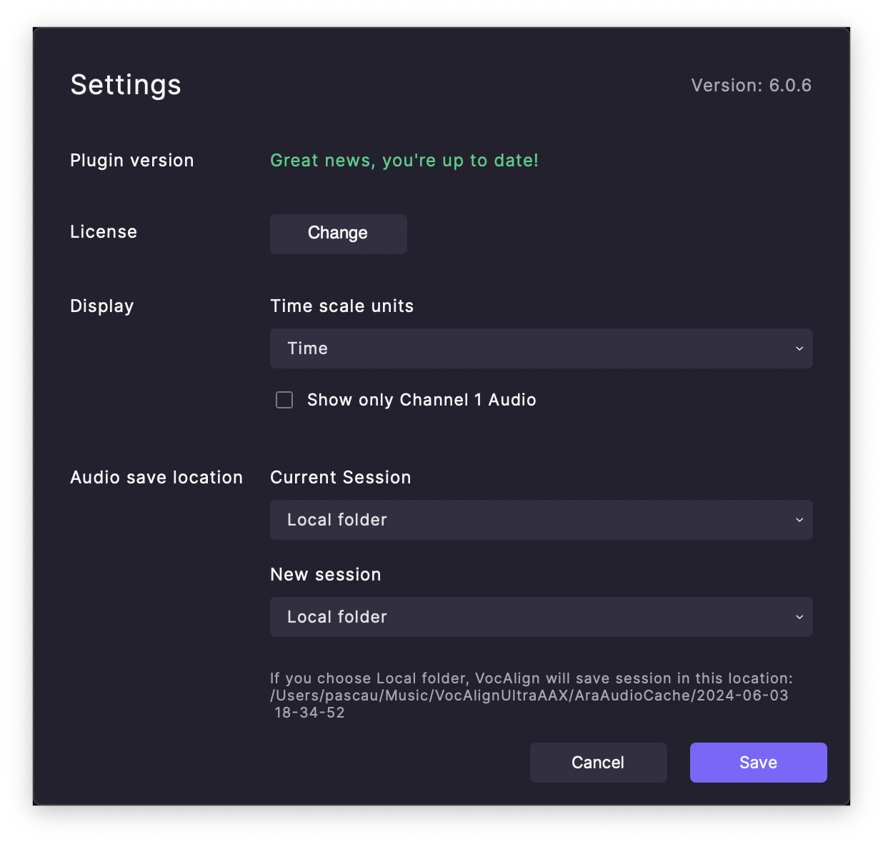 User Interface and Operation